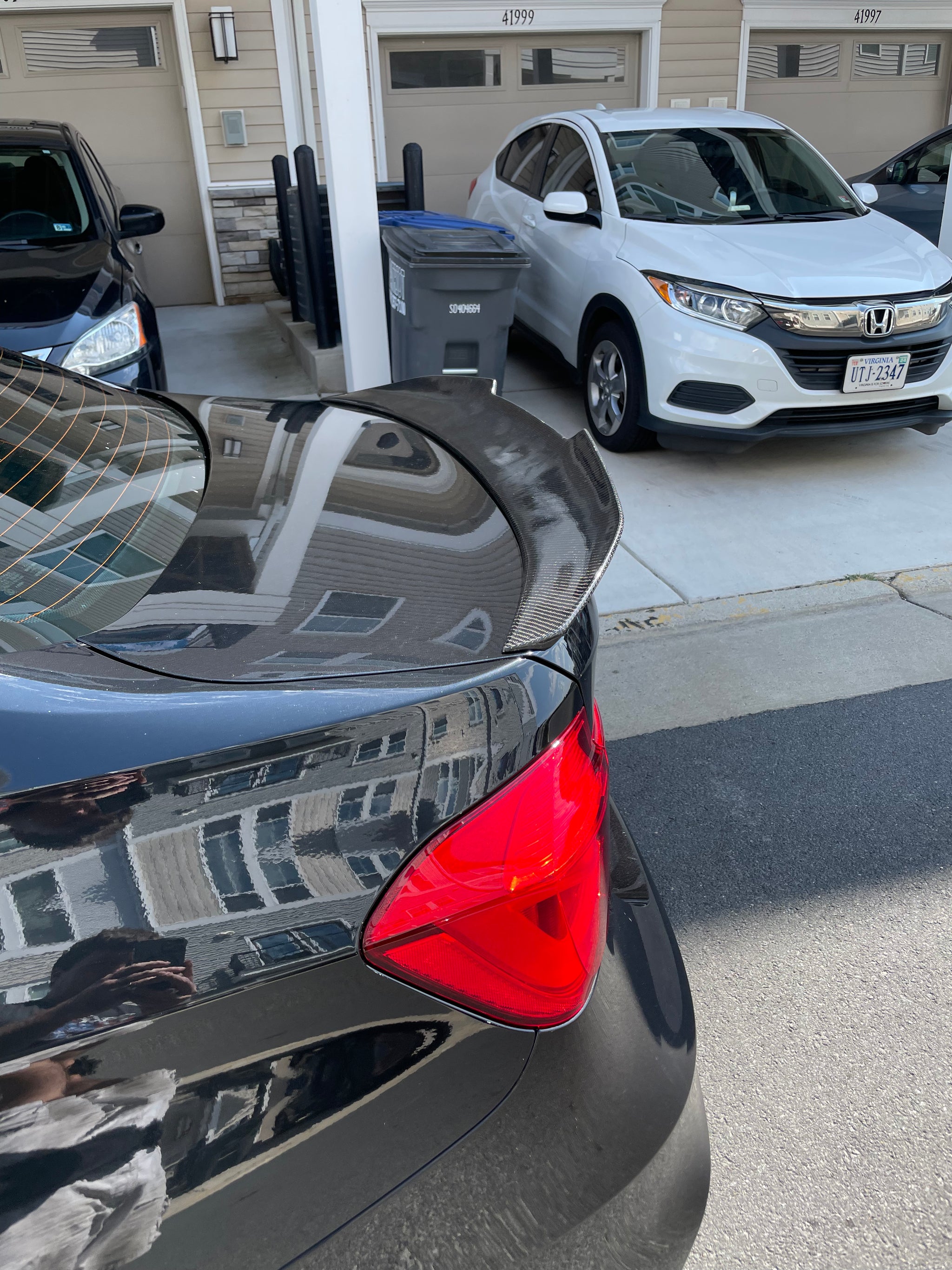 TCM Carbon High Kick Trunk Spoiler Gloss Carbon Fiber BMW F80 M3 F30 ...