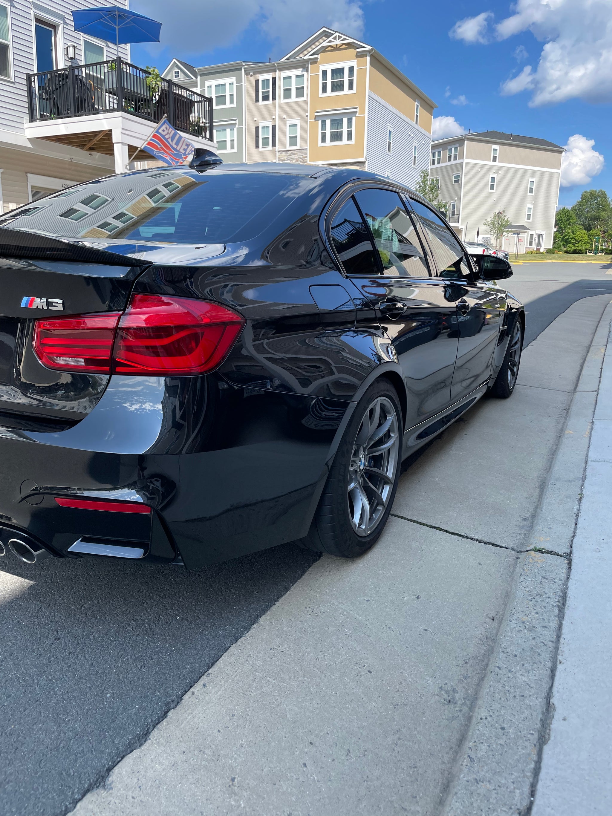 TCM Carbon High Kick Trunk Spoiler Gloss Carbon Fiber BMW F80 M3 F30 ...