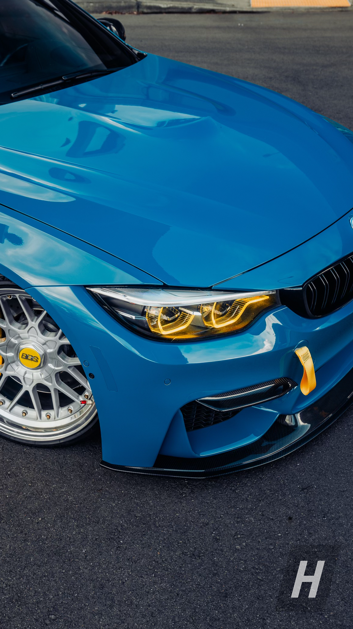 Horizon Motorsport CSL Yellow DRL LED Module Set (LCI II IKON) BMW F80 ...