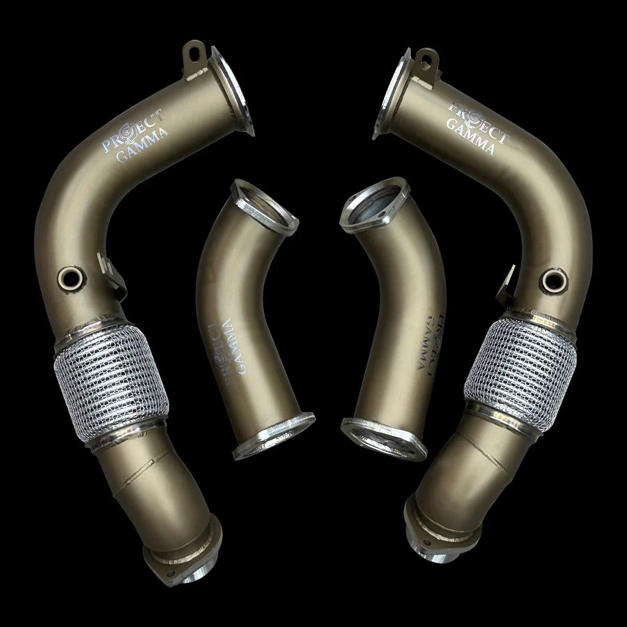 Project Gamma Catless Downpipes S68 BMW X5M/X6M M60i and XM 2024+ F95 ...